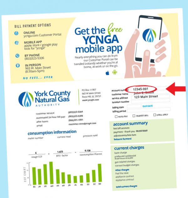 Residential Customers | York County Natural Gas Authority